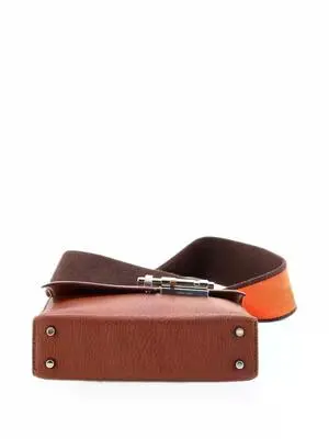Hermès Verrou Bag Chevre Mysore And Canvas Mini Shoulder Bag