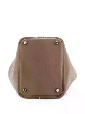 Hermès Picotin Lock Bag Clemence Pm Bucket Bag - Grey