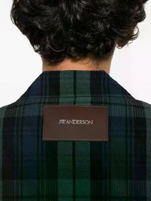 JW Anderson Check-pattern Front-zip Blouson Jacket