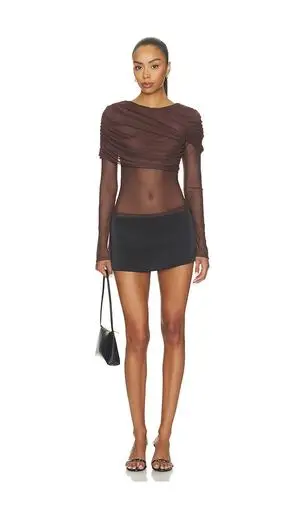 NIA Everleigh Top In Chocolate