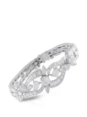LB EXCLUSIVE Diamond Floral Ribbon Bracelet