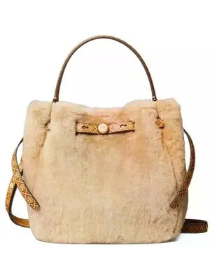 Tory Burch Romy Shearling Bucket Bag