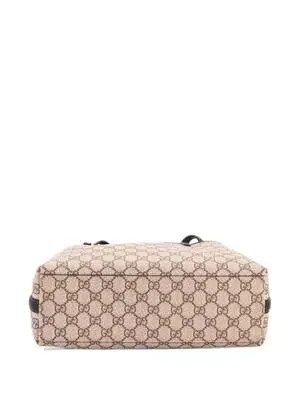 Gucci Emblem Gg Coated Canvas Small Tote Bag