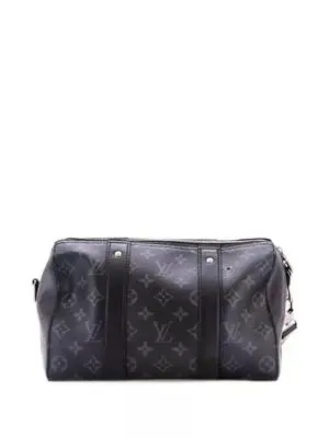 LOUIS VUITTON City Keepall Bag Reverse Monogram Eclipse Canvas Crossbody Bag
