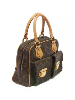 LOUIS VUITTON Pm Manhattan Monogram Canvas Tote Bag