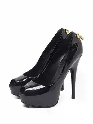LOUIS VUITTON Oh Really! Patent Leather Platform Pumps