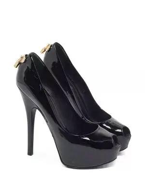 LOUIS VUITTON Oh Really! Patent Leather Platform Pumps