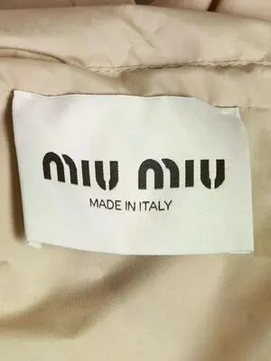 Miu Miu 2025 Logo Print Zip-up Jacket