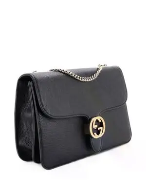 Gucci Interlocking Leather Medium Shoulder Bag