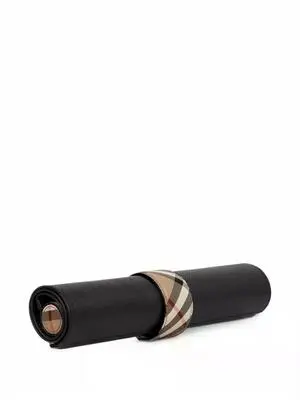 Smythson X Burberry Backgammon Roll In Panama - Black