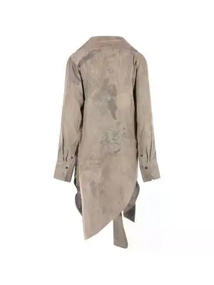 ZIGGY CHEN Draped Asymmetric Blouse
