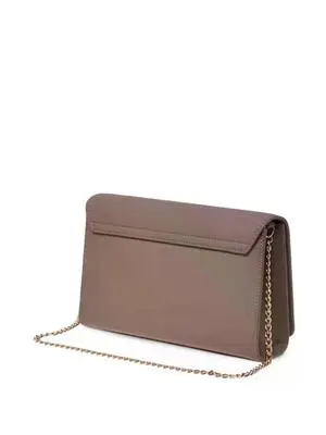 Moschino Logo-plaque Chain-strap Shoulder Bag - Neutrals