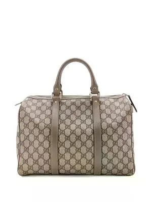 Gucci Joy Boston Bag Gg Coated Canvas Medium Satchel