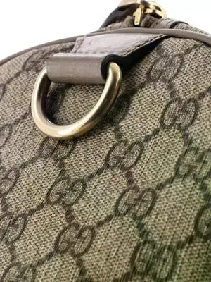 Gucci Joy Boston Bag Gg Coated Canvas Medium Satchel