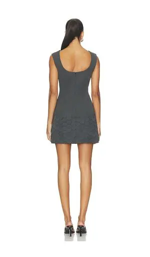 AMUR Mela Suede Mini Dress In Black