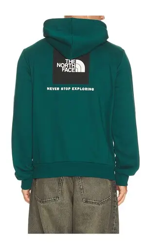 The North Face Evolution Box Nse Regular Hoodie In Green - Pacific Teal