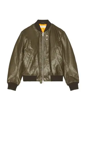 SUNFLOWER Leather Flight Jacket