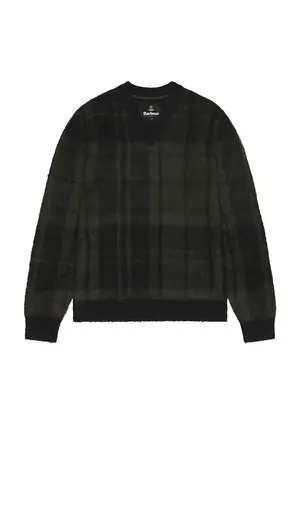 Barbour Hunham Tartan V-neck Sweater