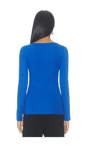 ARTLESS Lane Boatneck Top In Blue