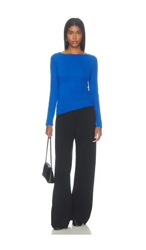 ARTLESS Lane Boatneck Top In Blue