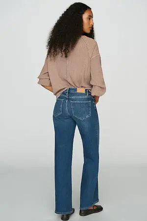 Rails Getty Low Rise Wide Leg Jeans - Lagoon