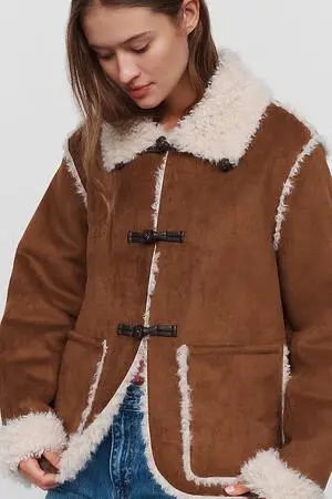 Anthropologie Faux Suede Jacket