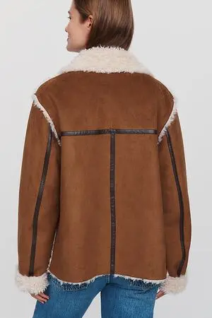 Anthropologie Faux Suede Jacket