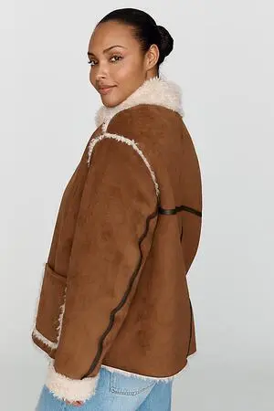 Anthropologie Faux Suede Jacket