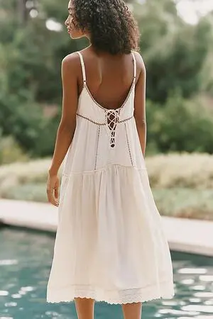 CELANDINE Micro Beaded Midi Dress