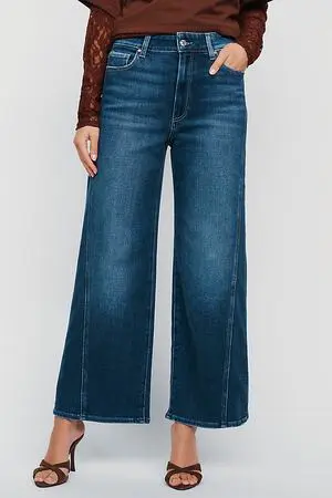 Paige Anessa Petite High Rise Wide Leg Jeans