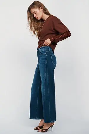 Paige Anessa Petite High Rise Wide Leg Jeans