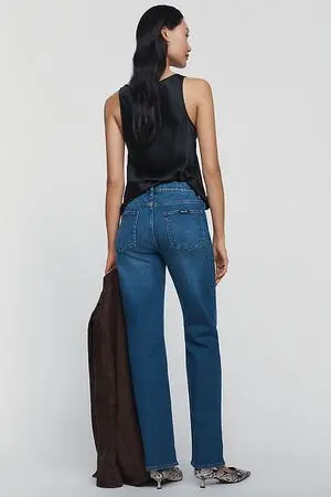 Rolla's Meg Mid Rise Straight Leg Jeans