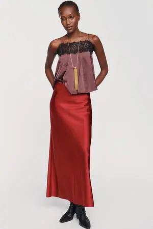 FAVORITE DAUGHTER Favorite Silk Blend Maxi Skirt
