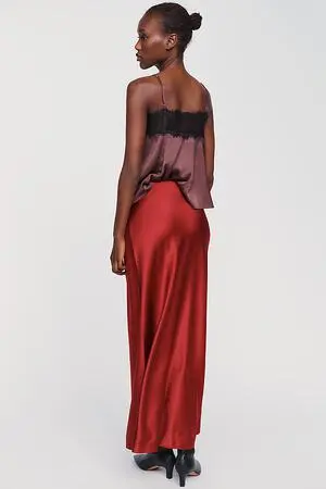FAVORITE DAUGHTER Favorite Silk Blend Maxi Skirt