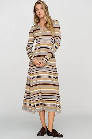 RAISONNEL Ribbed Midi Dress