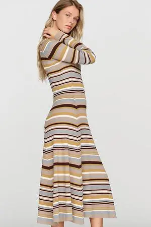 RAISONNEL Ribbed Midi Dress