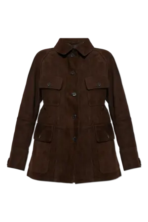 ALLSAINTS Roiya’ Suede Jacket - Brown