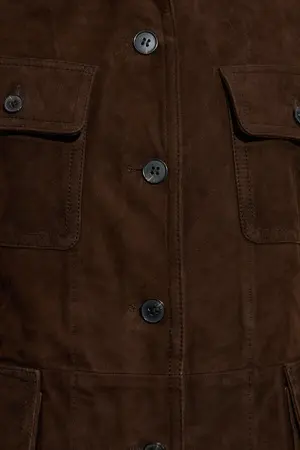 ALLSAINTS Roiya’ Suede Jacket - Brown