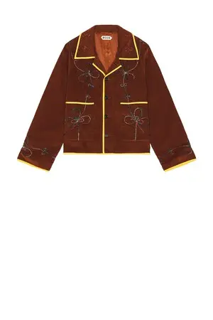 BODE Cactus Couching Jacket In Brown