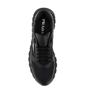 Prada Logo-plaque Lace-up Sneakers