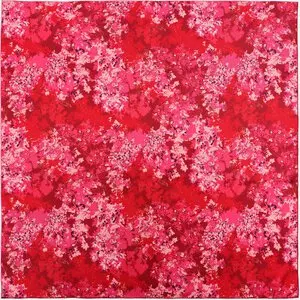 PETRUSSE Silk Square Scarf Brume Fuchsia - Red