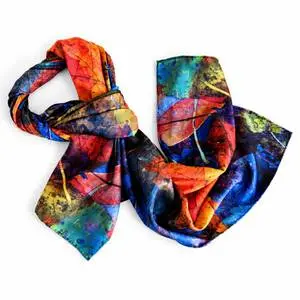 RICHARD STONE STUDIO Twilight Silk Scarf - Blue