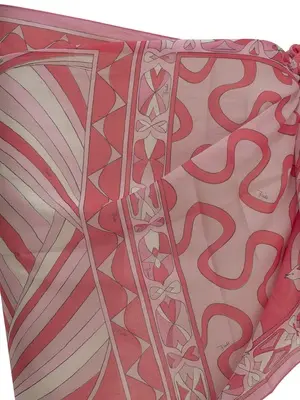 Emilio Pucci Abstract-printed Beach Towel - Pink