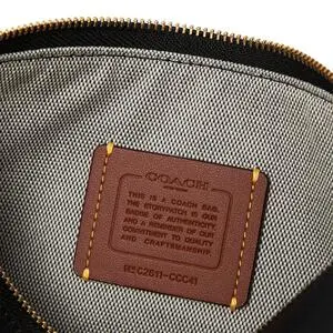 COACH Leather Underarm Bag - Black