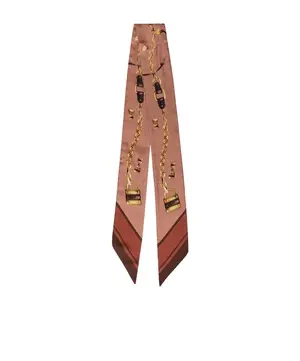 Chloé Slim Silk Scarf - Brown