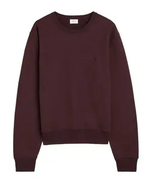 Saint Laurent Cotton Crew-neck Sweatshirt - Red