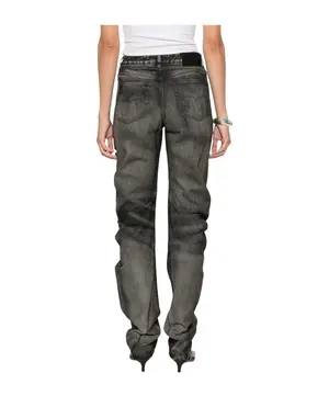 DIESEL® Faded-effect Panelled Jeans