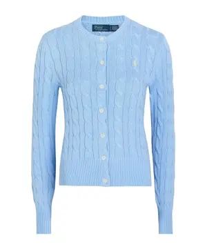 Polo Ralph Lauren Simple Pure Cotton Cardigan - Blue