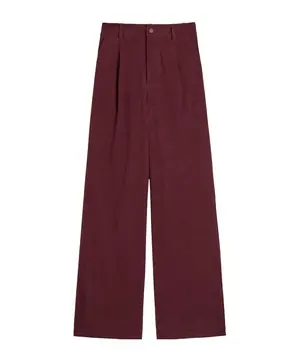 Varley Wide-leg Corduroy Trousers - Red