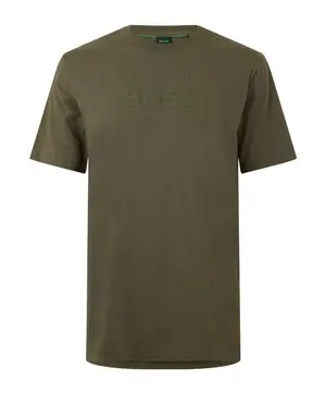 Hugo Boss Round-neck Short-sleeved T-shirt - Brown